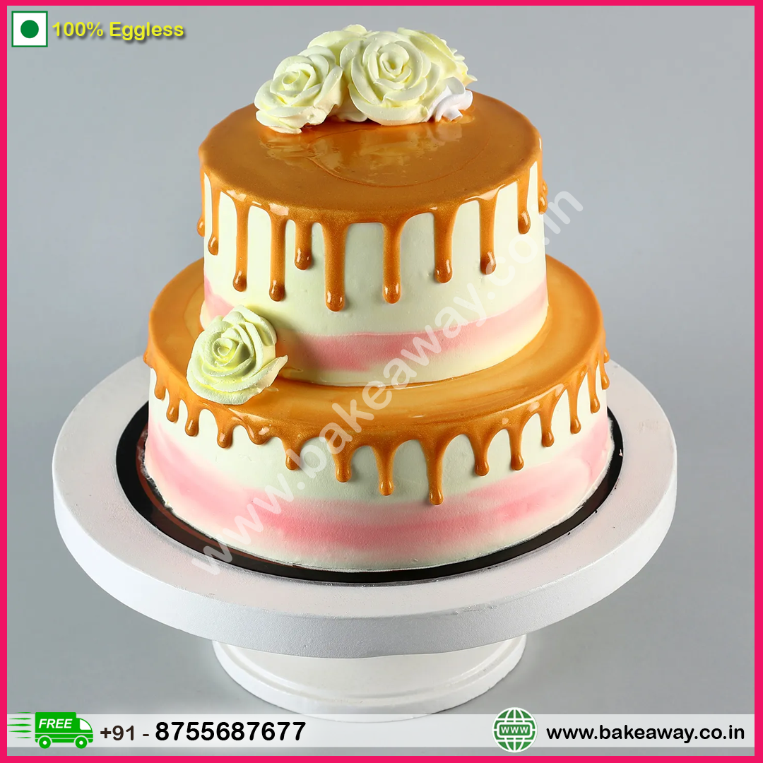 Butterscotch 2 Tier Cake